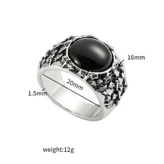 Stranger Things Eddie Munson Rings Collection Mens - Silver - Unisex ...